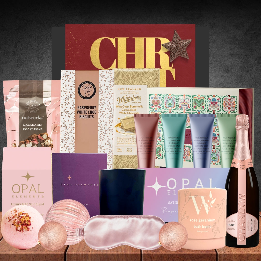 Champagne & Pamper Christmas Hamper For Her | Gift Hampers Melbourne