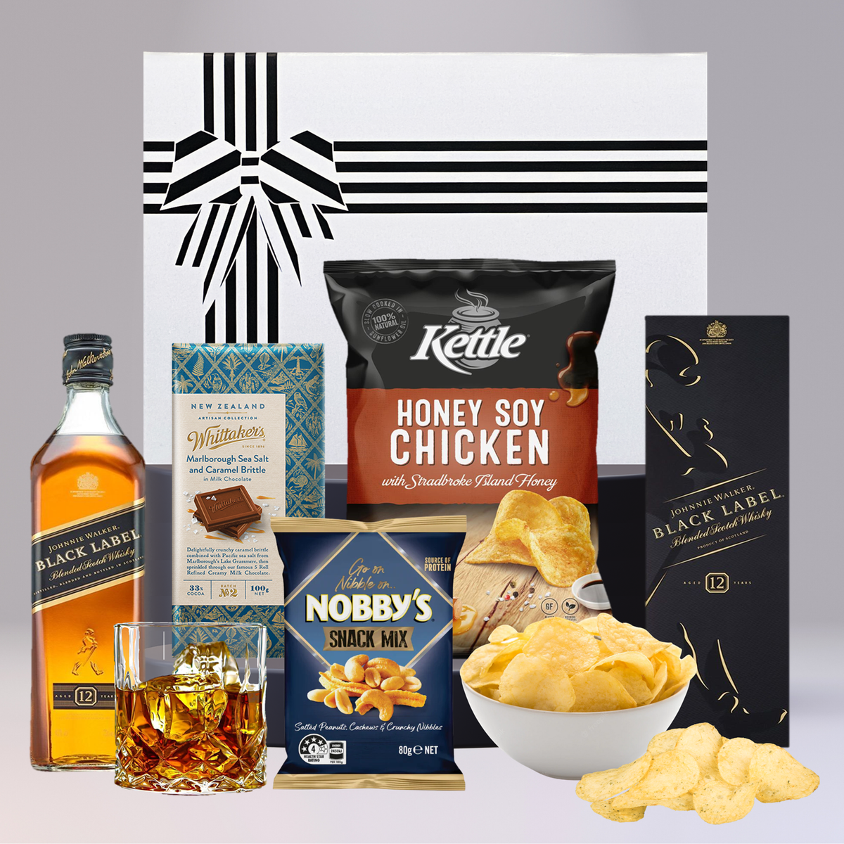 Johnnie Walker Black & Snacks Hamper