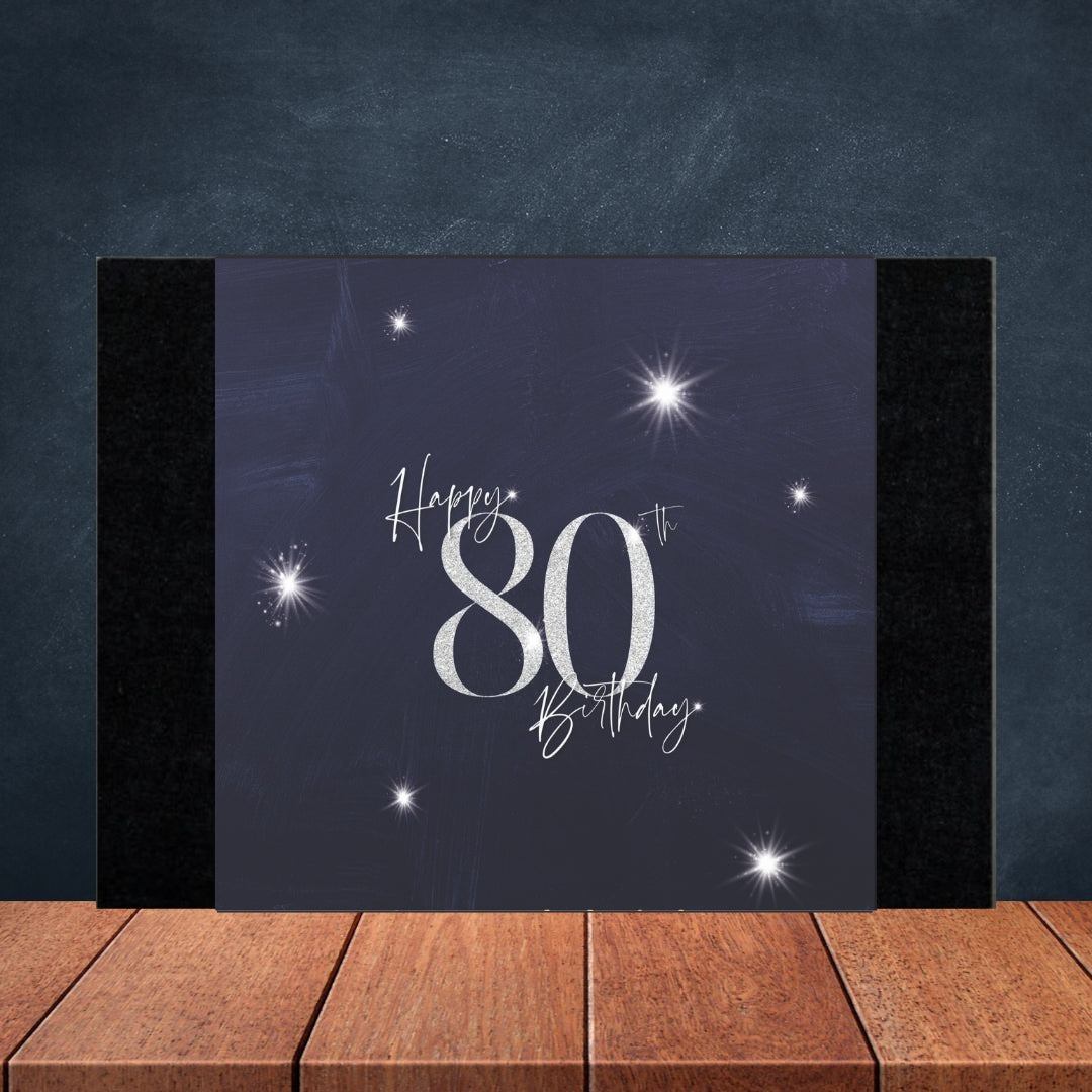 80th Birthday Box Design